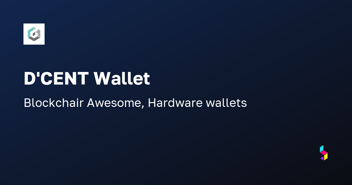 D'CENT Wallet — Blockchair Awesome
