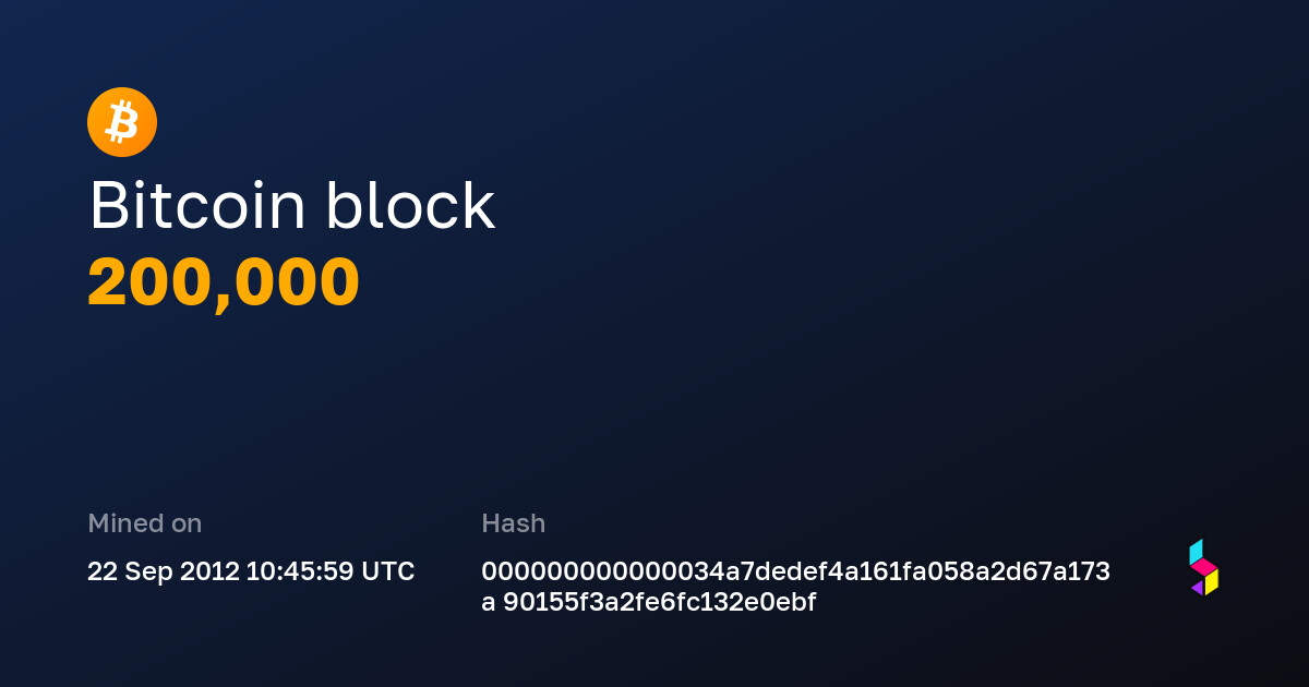 Bitcoin block 200000