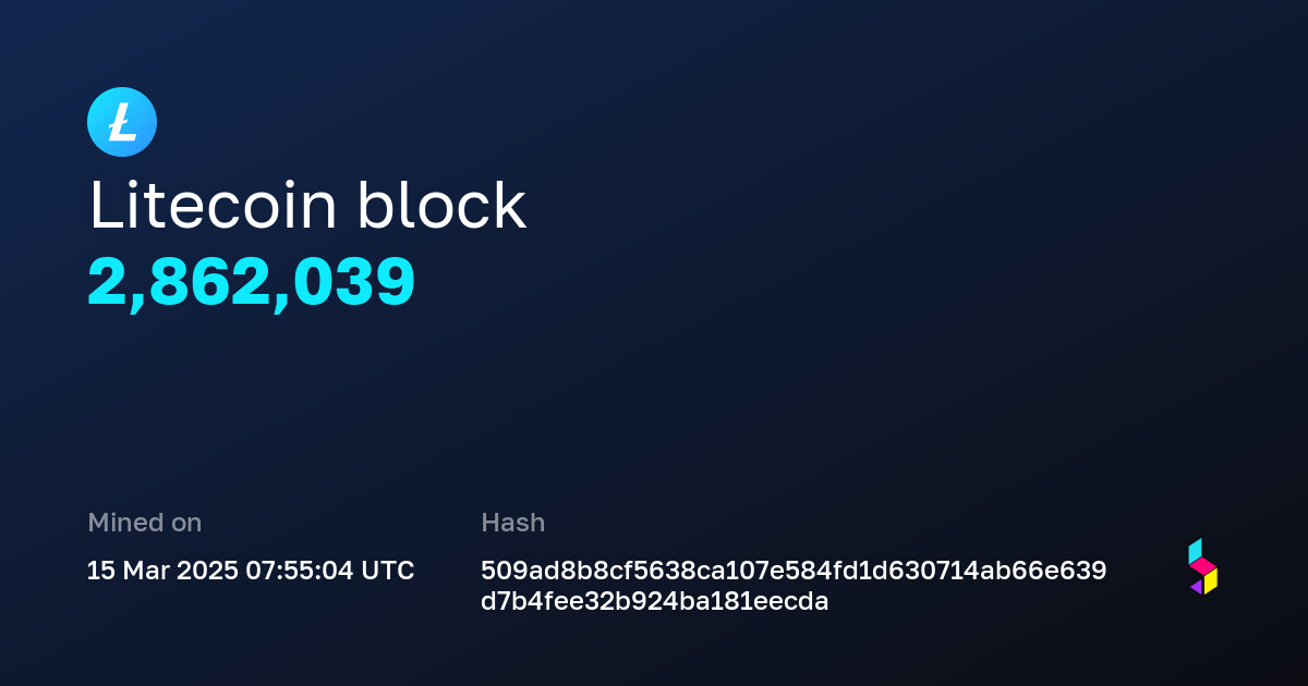 Litecoin block 2862039