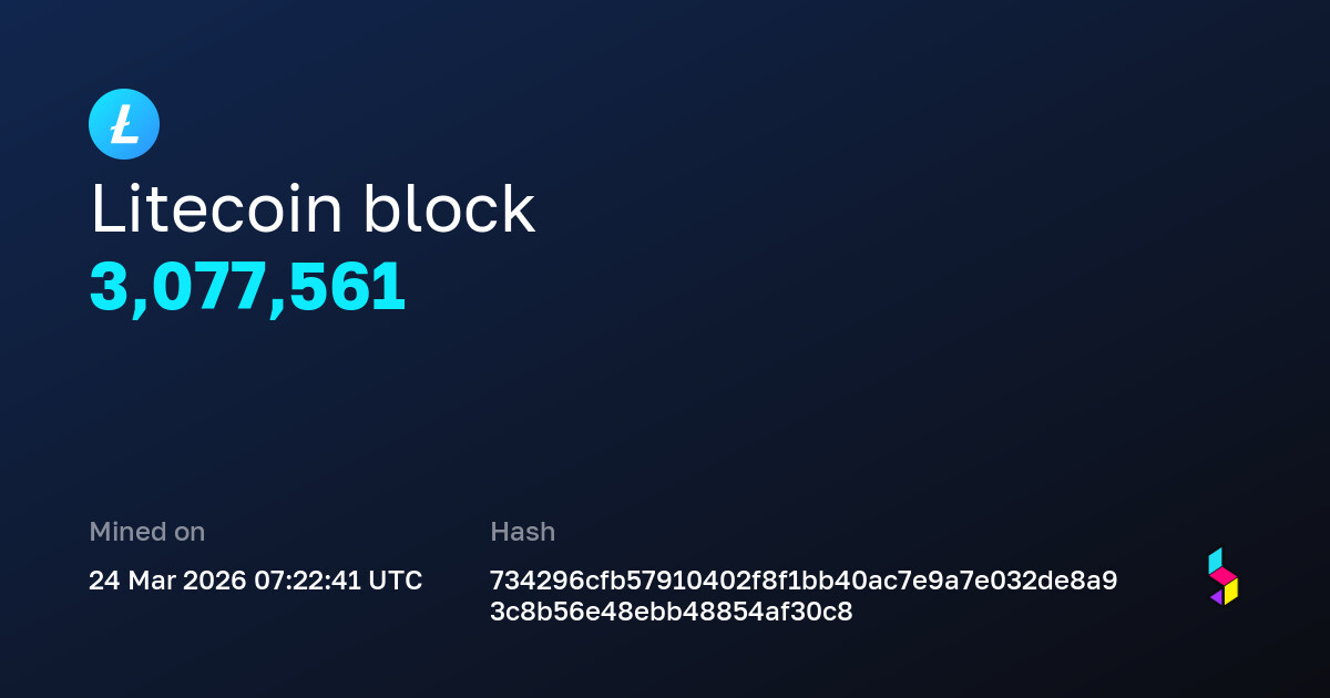 Litecoin block 3077561