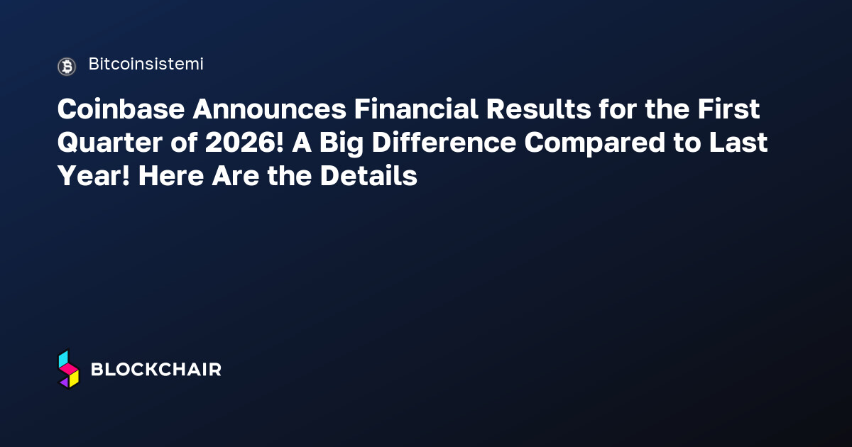 Coinbase Announces Financial Results for the First Quarter of 2026! A ...