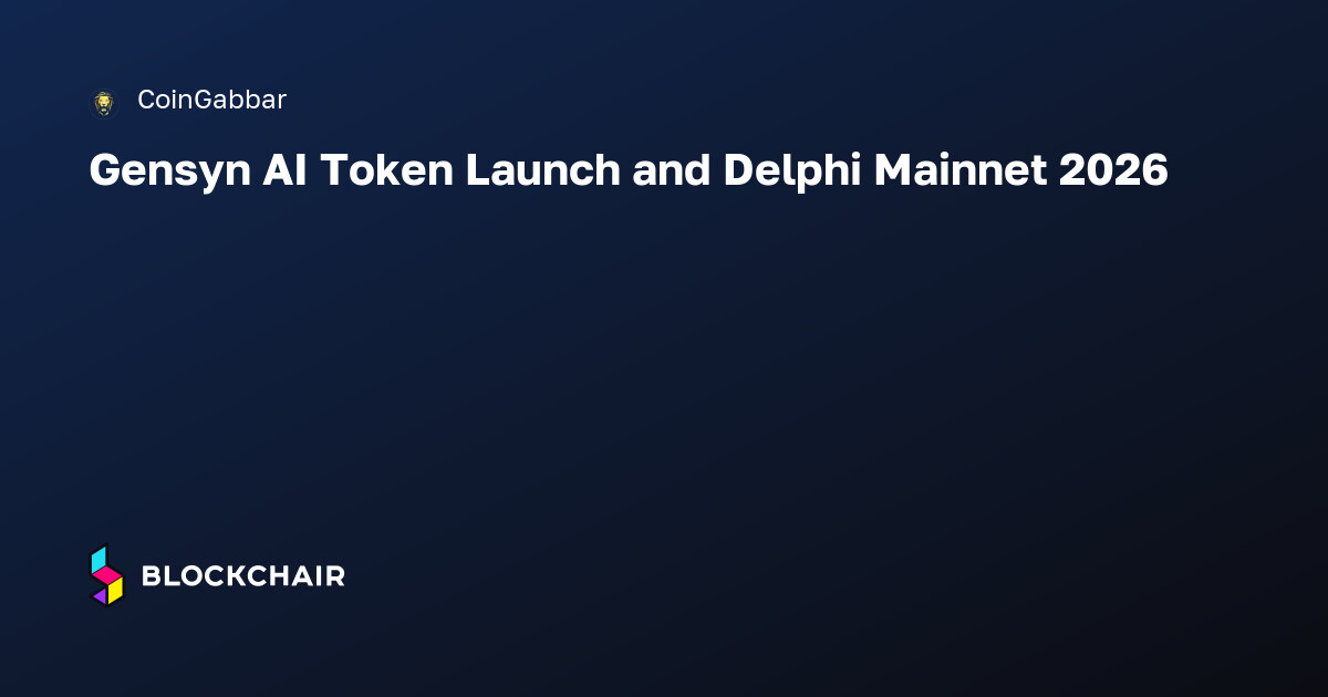Gensyn AI Token Launch and Delphi Mainnet 2026 — Crypto News Aggregator ...