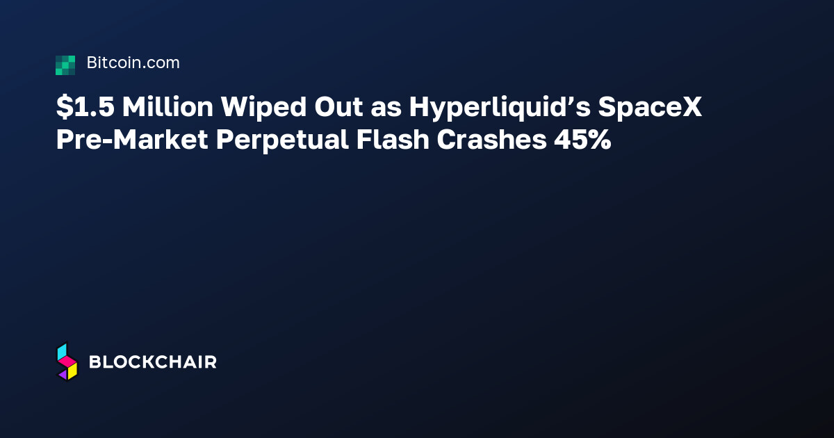 $1.5 Million Wiped Out as Hyperliquid’s SpaceX Pre-Market Perpetual ...