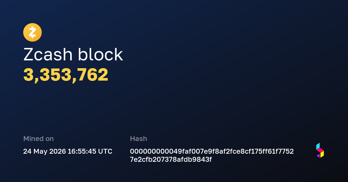 Zcash block 3353762